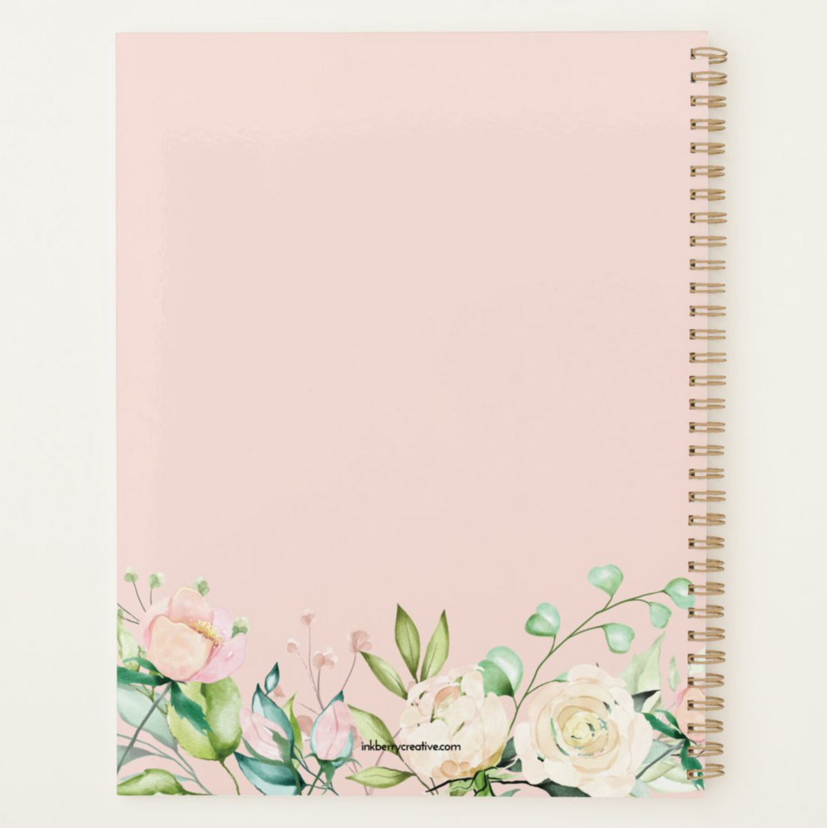 Painted Pink and Green Floral Planner – Inkberry Creative
