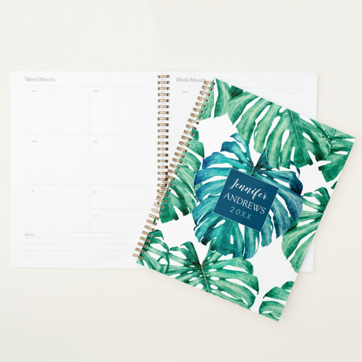 Painted Palm Leaf Planner – Inkberry Creative