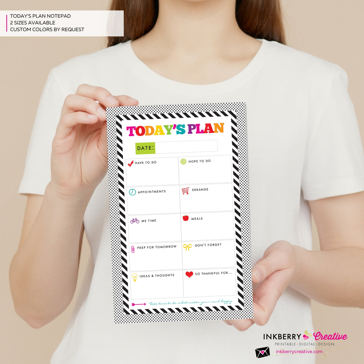 To Do List Notepad - Today's Plan - Premium Daily Planner Notepad ...