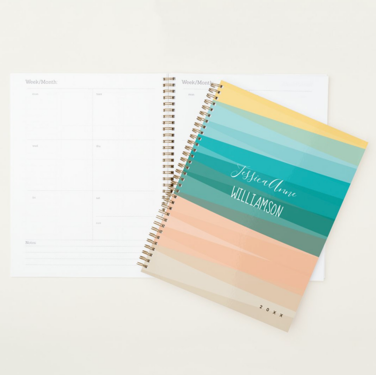 Ocean Stripe Planner – Inkberry Creative