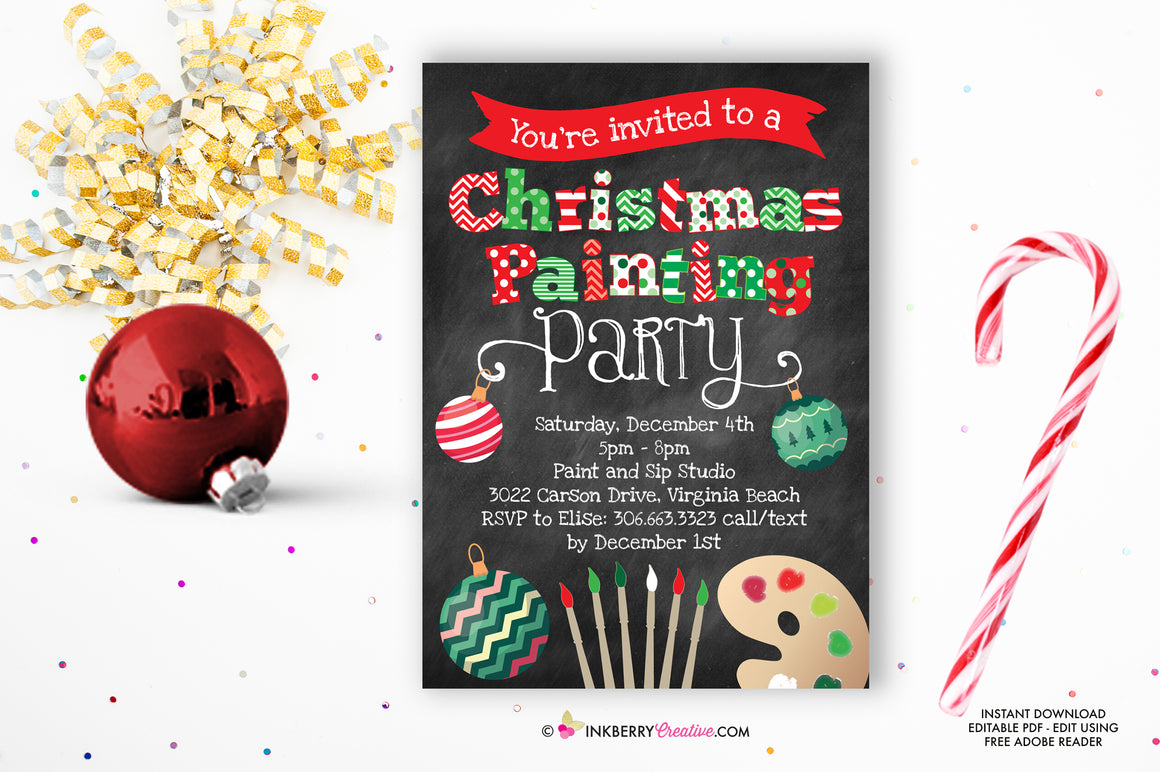 Holiday Party Invitations Inkberry Creative Inc