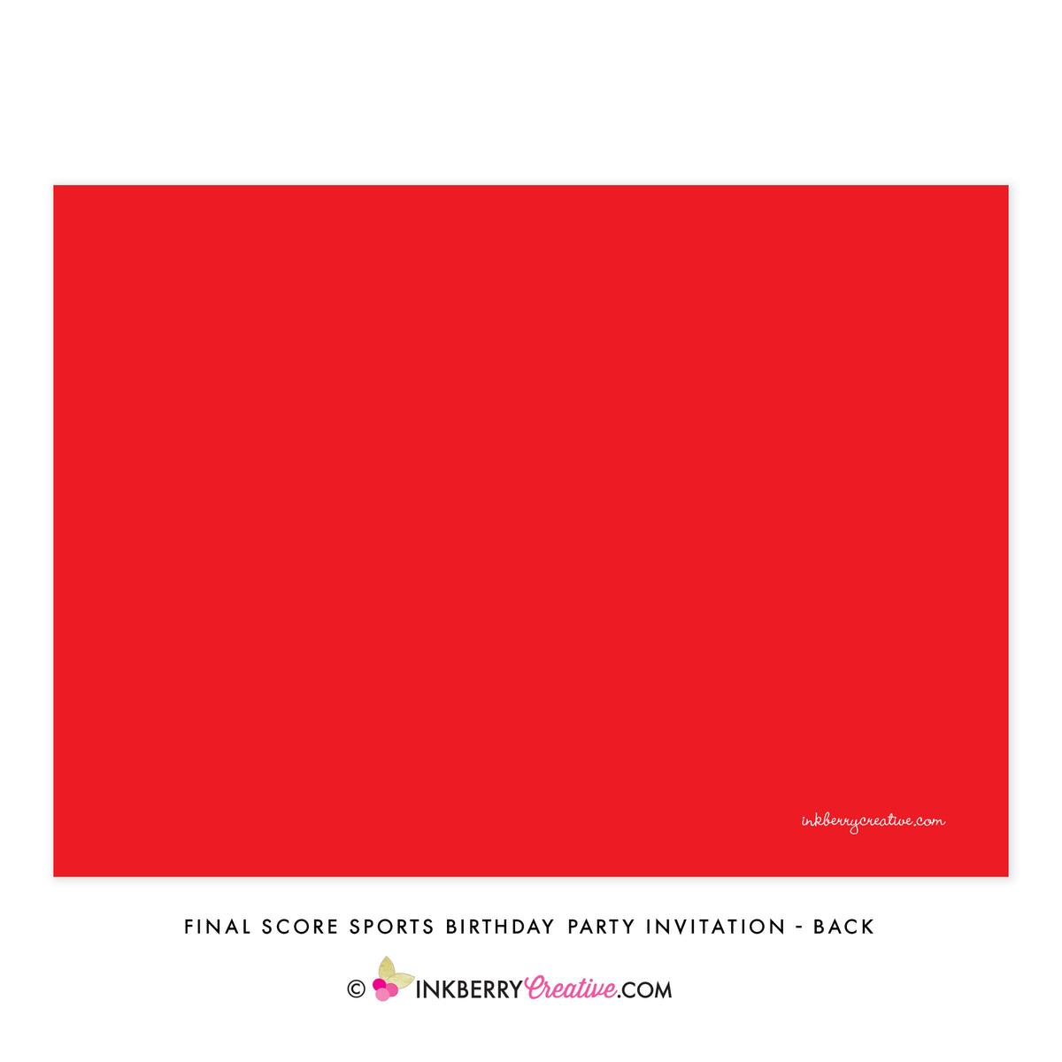 Final Score - Kids Sports Theme Birthday Party Invitation – Inkberry ...