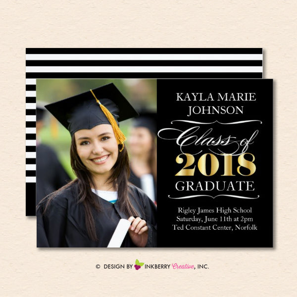 Big Year Elegant Script - Graduation Invitation or Announcement ...