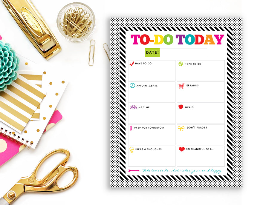 To Do List Notepad - Today's Plan - Premium Daily Planner Notepad ...